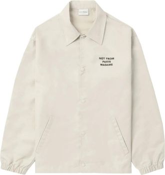 Dr&ocirc;le de Monsieur Homme, Vestes, Beige, Taille: S Slogan Jacket