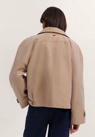 Bugatti Kurzjacke Regular Fit kurzer Trenchcoat Style