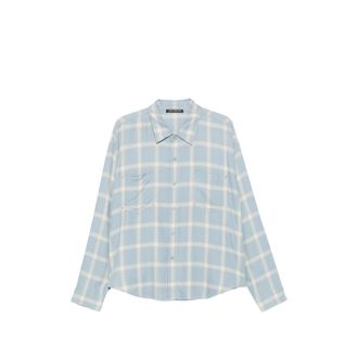 Cole Buxton Check-pattern Stud-embellished Shirt