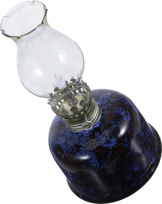 BESPORTBLE Keramik Kerosin &ouml;llampe Schornsteinhalter Vintage Petroleumlampe f&uuml;r Innenr&auml;ume Nostalgisches Wohnaccessoire Langlebig und Einfach zu Bedienen Stilvol