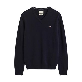GANT V-Ausschnitt Strickpullover - - Knitwear - Herren - Blau - XL