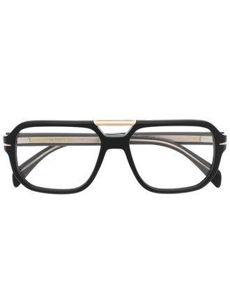 Eyewear by David Beckham Klassische Pilotenbrille - Schwarz