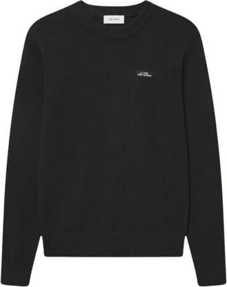 Les Deux Homme, Sweatshirts et sweats &agrave; capuche, Noir, Taille: M Gary Patch Crewneck Knit
