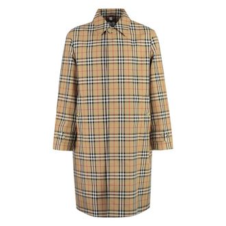 Burberry Baumwoll-Trenchcoat - - Coats - Herren - Beige - L