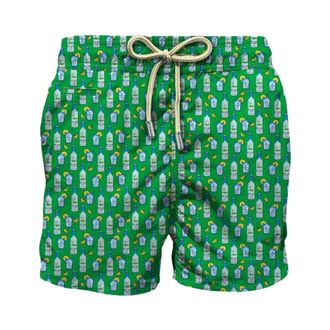 Saint Barth Homme, Maillots de bain, Vert, Taille: L Short de Bain Imprim&eacute; Vodka