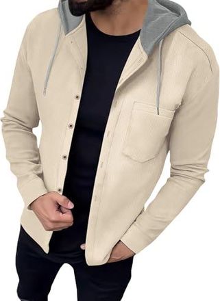 Generic Sweat &agrave; capuche l&eacute;ger pour homme - Style d&eacute;contract&eacute; - Manches longues - Pour la plage - Patchwork - Pour lentra&icirc;nement en int&eacute;rieur et en ext&eacute;rieur, 