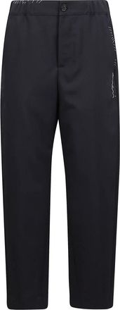 Marni Femme, Pantalons, Noir, Taille: 34 FR Pantalon taille haute avec fronces à larrière