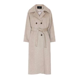 Bruuns Bazaar Belted Coats - - Coats - Damen - Beige - S