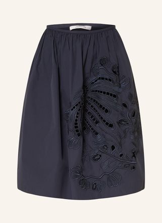 Dorothee Schumacher Dorothee Schumacher Rock Embroidered Beauty Mit Lochspitze blau