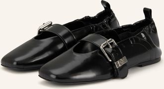 Ganni Ballerinas Box Oleatex schwarz
