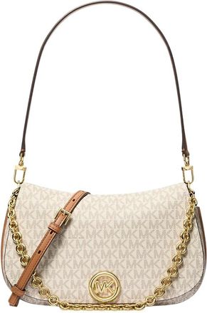 Michael Kors Femme, Sacs, Beige, Taille: ONE Size Sac bandouli&egrave;re convertible moyen Nolita