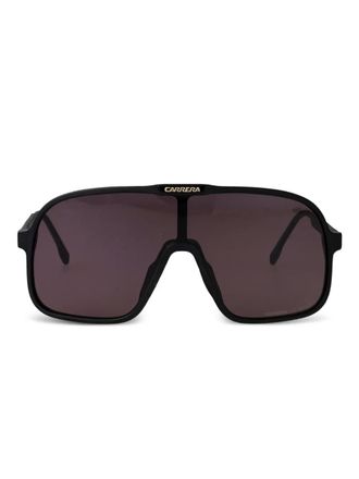 Carrera Sonnenbrille mit Shield-Gestell - Schwarz