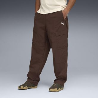 Puma Pantalon cargo d&eacute;contract&eacute; WARDROBE ESS Homme, V&ecirc;tements, Marron, XXL