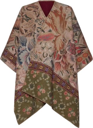 Pierre-Louis Mascia poncho à fleurs imprimées - Tons neutres