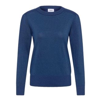 Saint Tropez KilaSZ LS Shimmer Pullover - Femme - Pulls - Bleu - Taille: 42 FR