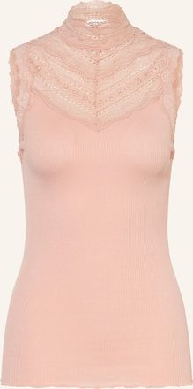 Rosemunde Seidentop Mit Spitze rosa