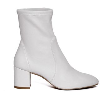 Stuart Weitzman Beige Wildleder Stiefeletten - - Shoes - Damen - Wei&szlig; - 35 EU