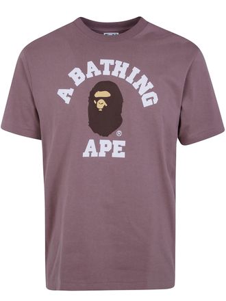 A Bathing Ape T-Shirt Brown College