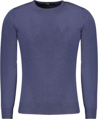 Cavalli Homme, Pulls, Bleu, Taille: 2XL Pull ras du cou en maille fine