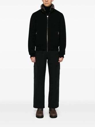 Moorer Nero Bomber Jacket - Black