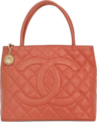 Chanel 2003-2004 Tote Bag aus Leder - Rosa