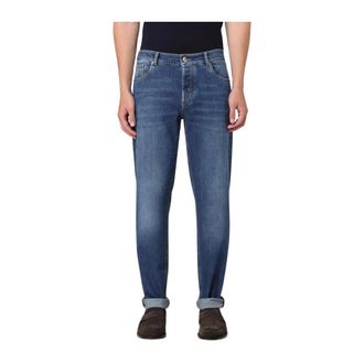 Brunello Cucinelli Homme, Jeans, Bleu, Taille: 3XL Jean en m&eacute;lange de coton denim