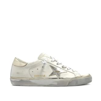Golden Goose Femme, Chaussures, Blanc, Taille: 38 EU Baskets Beige avec Fermeture &agrave; Lacets Avant