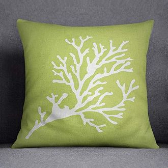 Bonamaison Le Jardin du Lin Kissenhüllen, Cotton, Mehrfarbig, 45x45