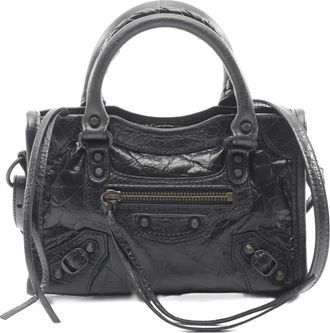 Balenciaga sac cabas Le City Nano tressé (années 2020) - Noir