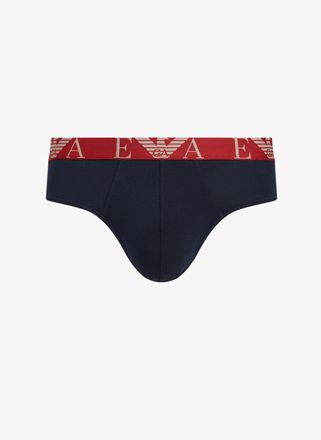 Emporio Armani Lot de 3 slips en coton m&eacute;lang&eacute;