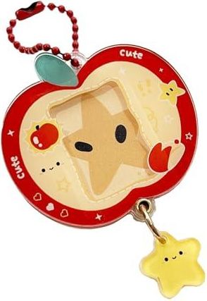 Generico Porte-cl&eacute;s avec cadre pour photo | Fruit M&eacute;morial - Support pour ins&eacute;rer des photos - Pour Voyage Quotidien, F&ecirc;tes Concerts Festival &Eacute;tiquettes Idoles