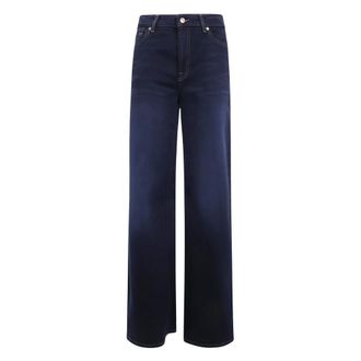 7 For All Mankind Jean Lotta Large Coupe Sans Couture - Femme - Jeans - Bleu - Taille: W31