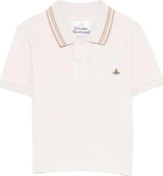 Vivienne Westwood Femme, Tops, Beige, Taille: 42 FR Mini Polo Classique