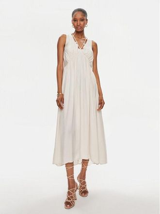 Pinko Pinko Kleid f&uuml;r den Alltag Nemesi Abito 103562 A1WU &Eacute;cru Regular Fit