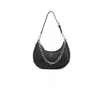 MCM Aren Crescent Hobo Bag - - Bags - Damen - Schwarzk - ONE SIZE