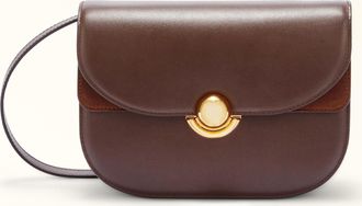 Furla Sfera Umhängetasche Cioccolato Braun Weiches Kalbsleder + Wildleder Damen