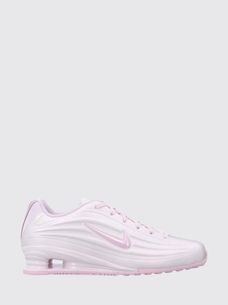 Nike Baskets Shox Z en cuir synth&eacute;tique rose avec logo Swoosh et doublure en mesh