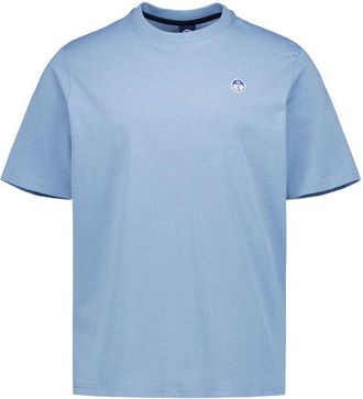 North Sails Herren T-Shirt blau Baumwolle
