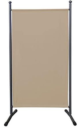Quick Star Paravent 180 x 78 cm Séparateur de Tissu Jardin Balcon Écran de confidentialité partition Beige