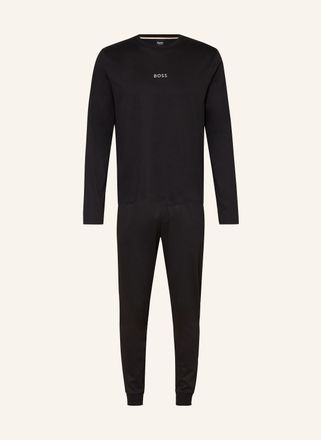 HUGO BOSS Schlafanzug Xmas schwarz