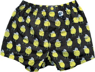 Lousy Livin Underwear Underwear Herren Boxershorts Zitrone Black Gr. XL