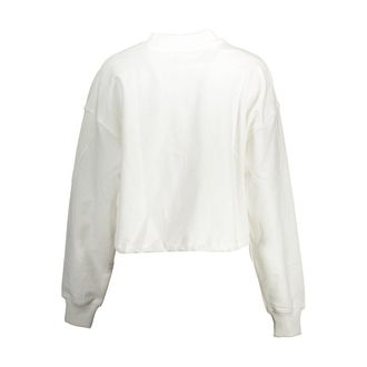 Calvin Klein Logo-Embroidered Cotton Sweatshirt - White