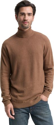 Tom Tailor Herren 1048017 Rollkragenpullover mit Kaschmir-Anteil, 38678-Dark Taupe Melange, XXL