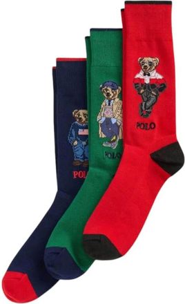 Polo Ralph Lauren Ensemble de chaussettes Bear - Homme - Sous-v&ecirc;tements - Multicolore - Taille: ONE Size