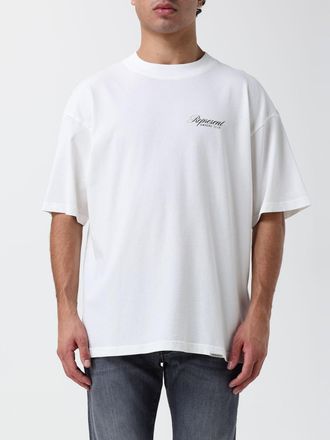 Represent Locker geschnittenes Baumwoll-T-Shirt mit Logo-Print hinten
