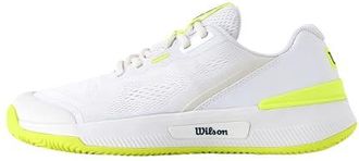 Wilson Wilson Femme Intrigue Pro OZ Chaussure de Tennis, White/Safety Yellow/Navy Blazer, 38 2/3 EU