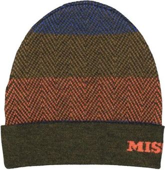 Missoni Caps & M&uuml;tzen - Wool Hat With Color-Block Design - Gr. ONE SIZE - in Braun - f&uuml;r Damen