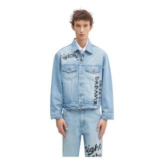 Sky High Farm Sweet Dreams Denim Jacket - - Jackets - Herren - Blau - M