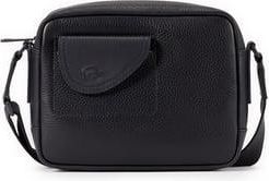 Lacoste Sac &agrave; main port&eacute; crois&eacute; en cuir grain&eacute;