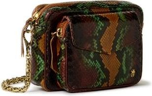 CLARIS VIROT Sac à bandoulière Charly en cuir de python